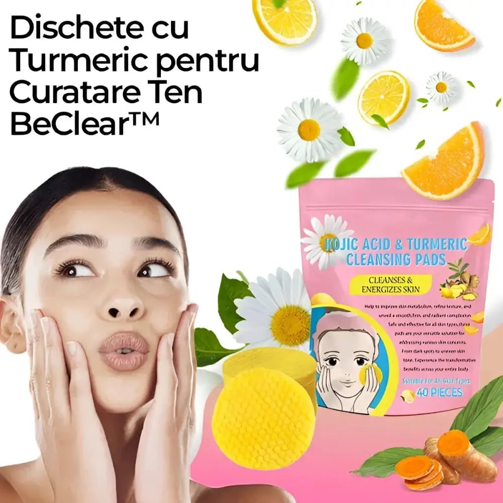 Dischete cu Turmeric pentru Curatare Ten BeClear™ – Pandera