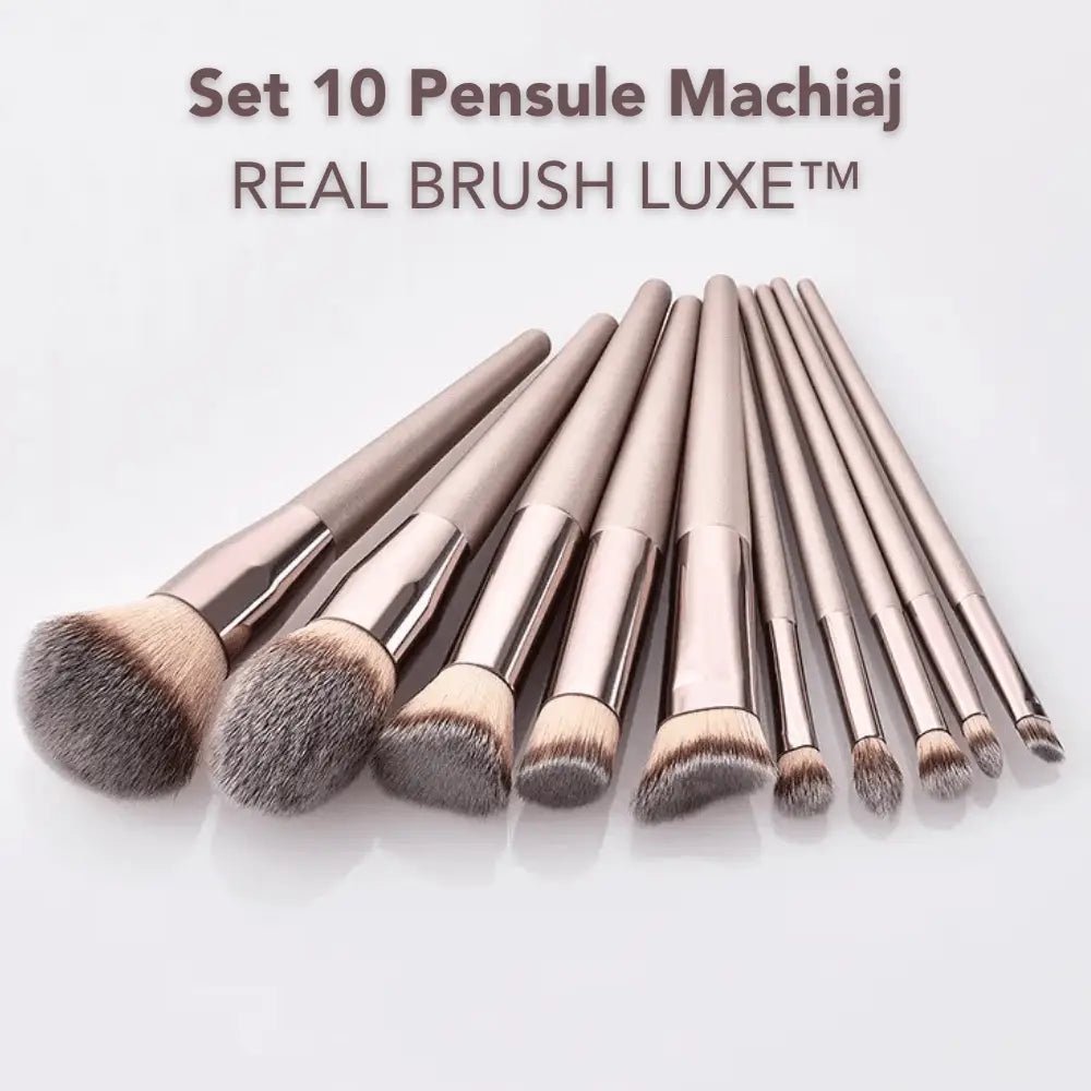 Set 10 Pensule Machiaj REAL BRUSH LUXE™ - Pandera