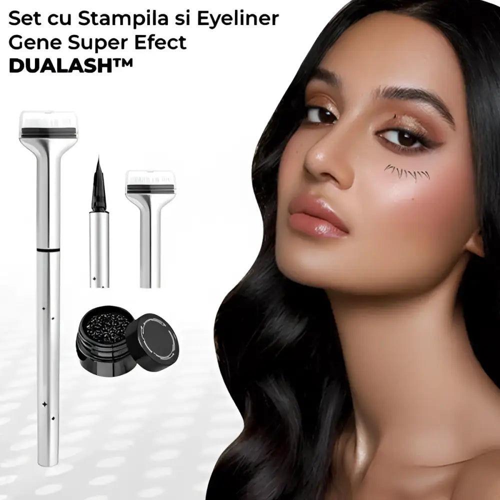 Set cu Stampila si Eyeliner Gene Super Efect DUALASH™ – Pandera